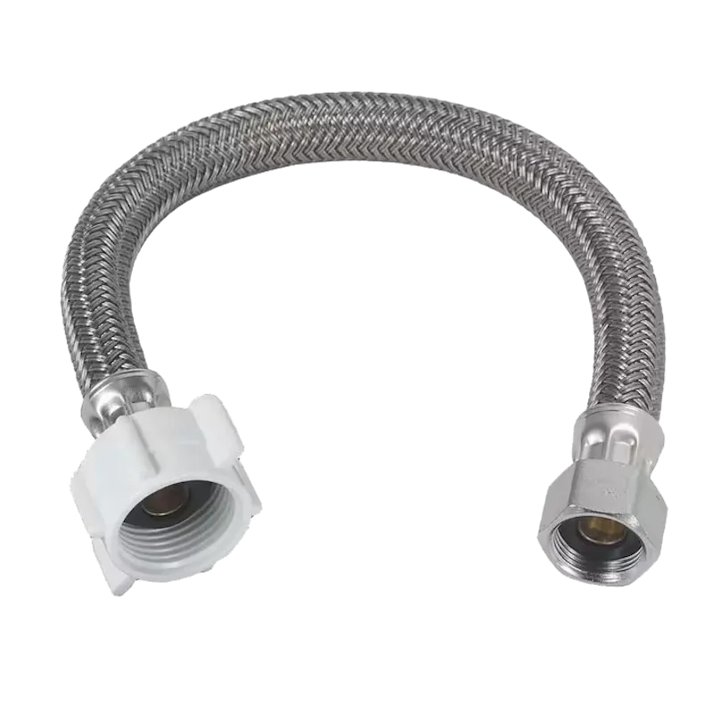 Traxx Waxx™ 12" Braided Stainless-Steel Toilet Water Supply Hose ...